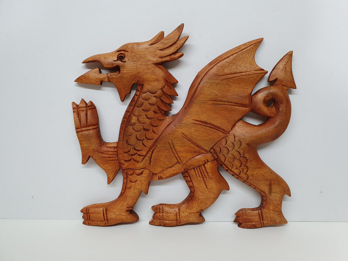 Small Welsh Dragon Plaque – Beddgelert Woodcraft